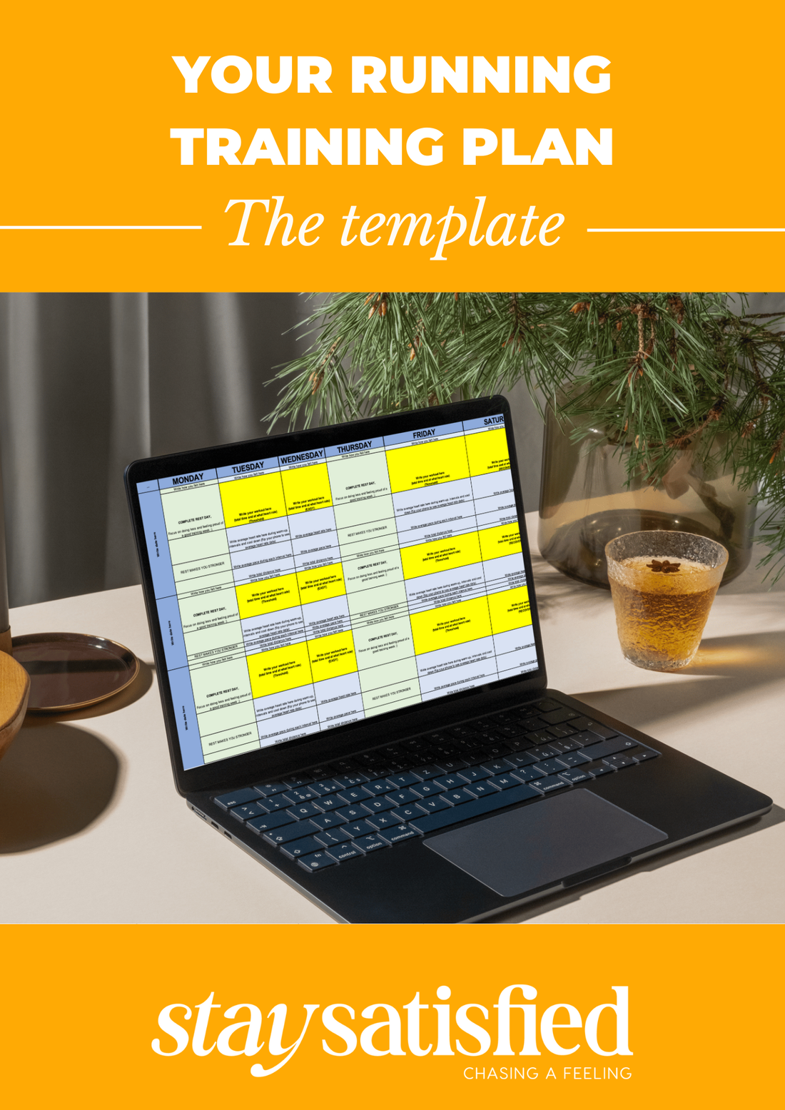 TEMPLATE RUNNING TRAINING PLAN – Stay Satisfied
